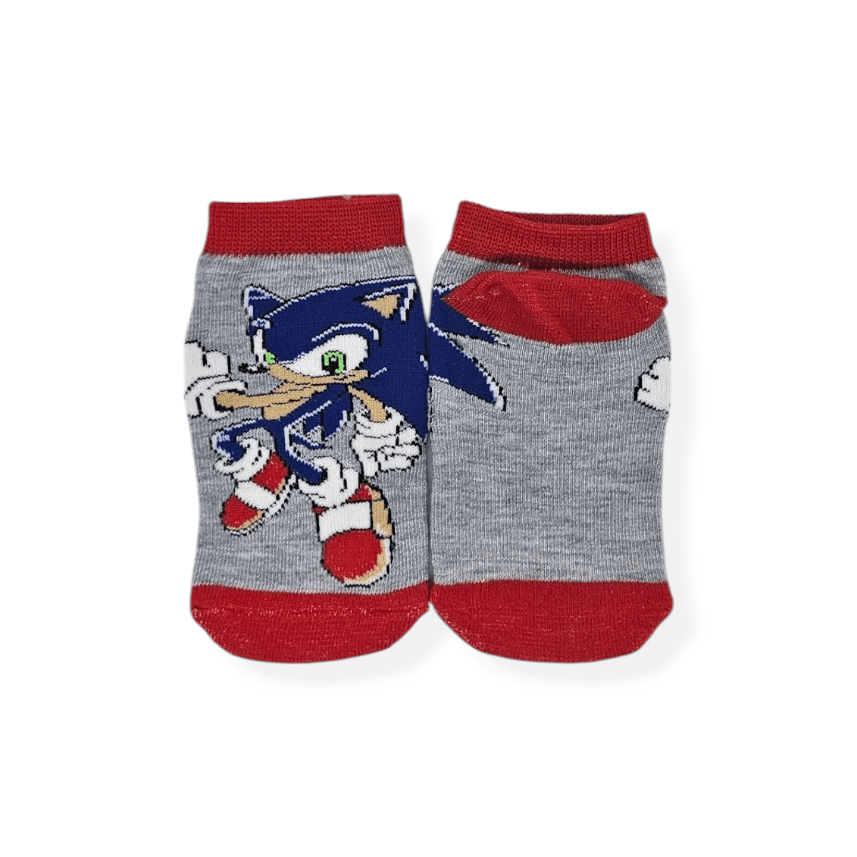 Kids Soquete Sonic Base Gris Personaje Entero – CSK – Grow Socks
